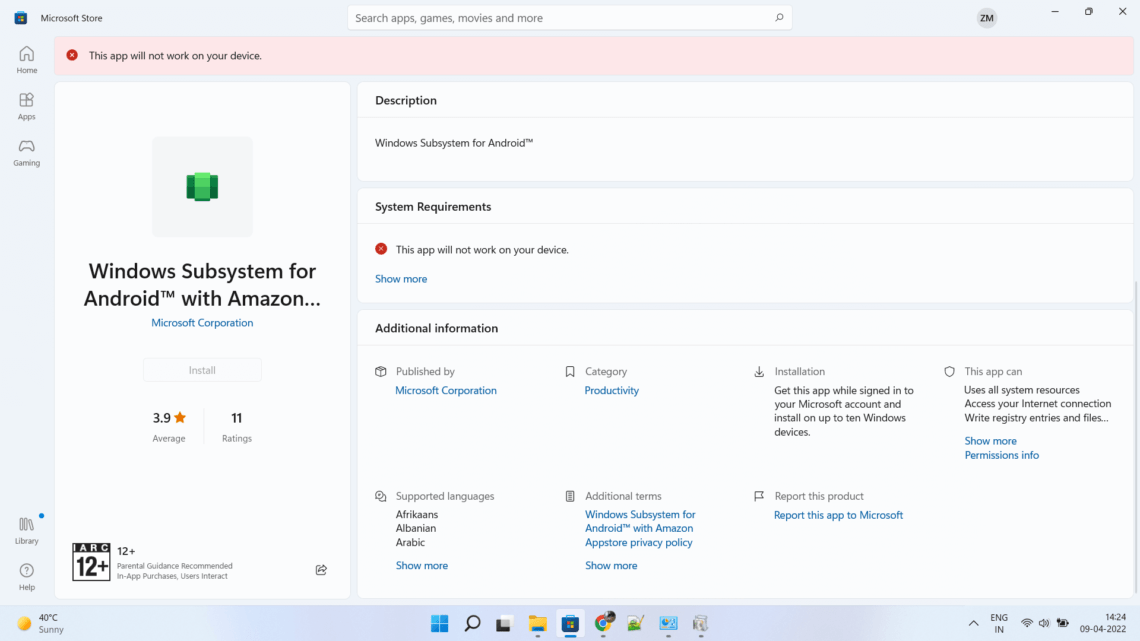 How to install Windows Subsystem for Android in windows 11 - Tech ...
